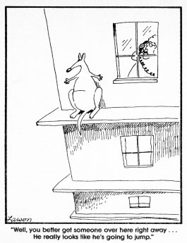 Slice of Jump or a tribute to Gary Larson • Minimiam